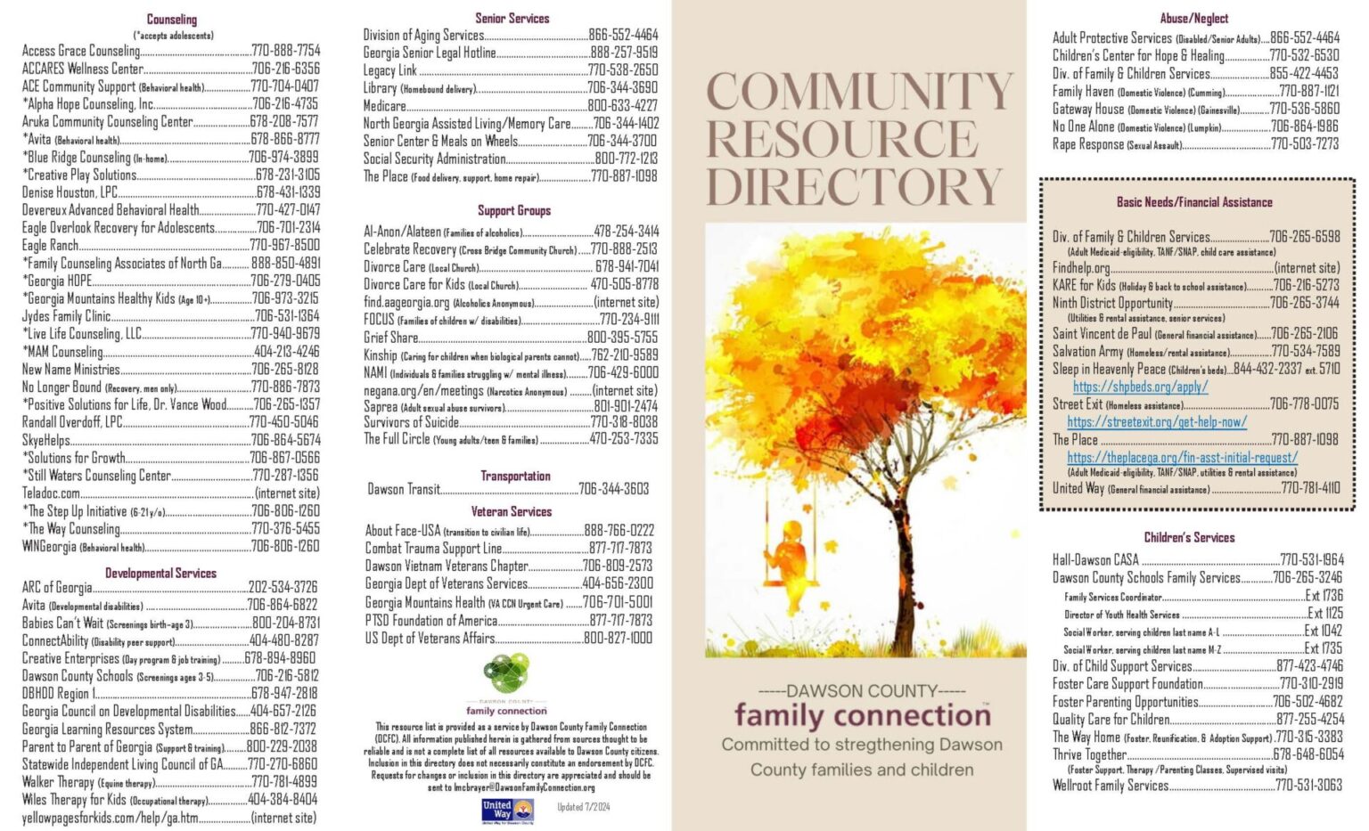 Community Resource Directory | Dawson County – GAFCP